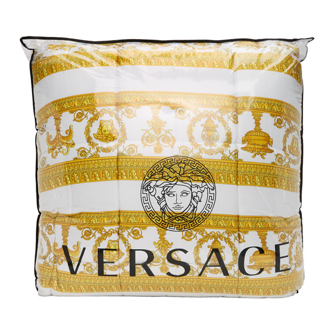 Versace White and Black Medusa King-Sized Comforter Versace