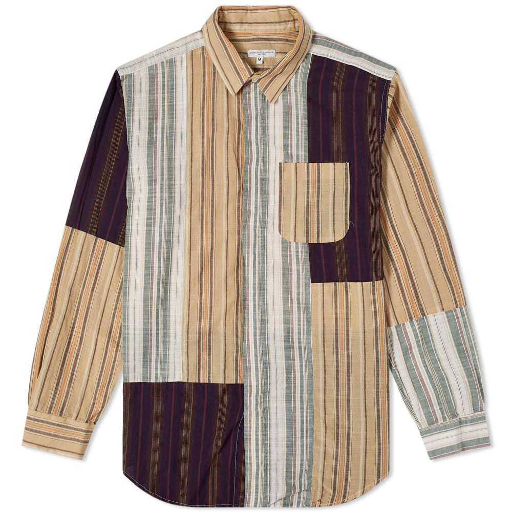 Engineered Garments Patchwork Stripe Combo Shirt Engineered Garments