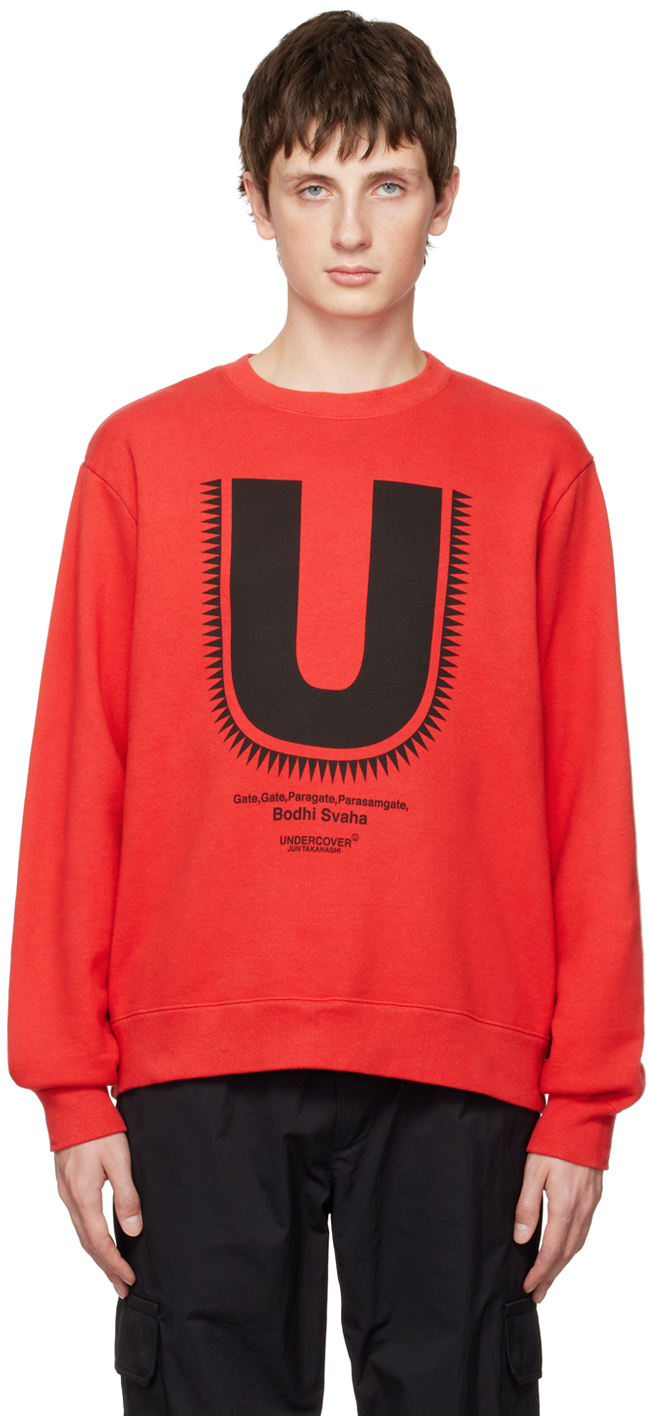 Undercover Red 'U' Sweatshirt Undercover