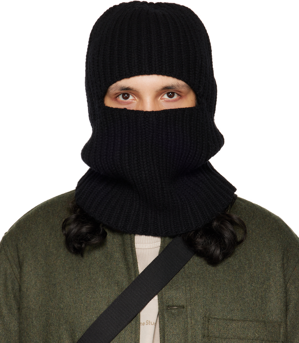 A PERSONAL NOTE 73 Black Ribbed Balaclava