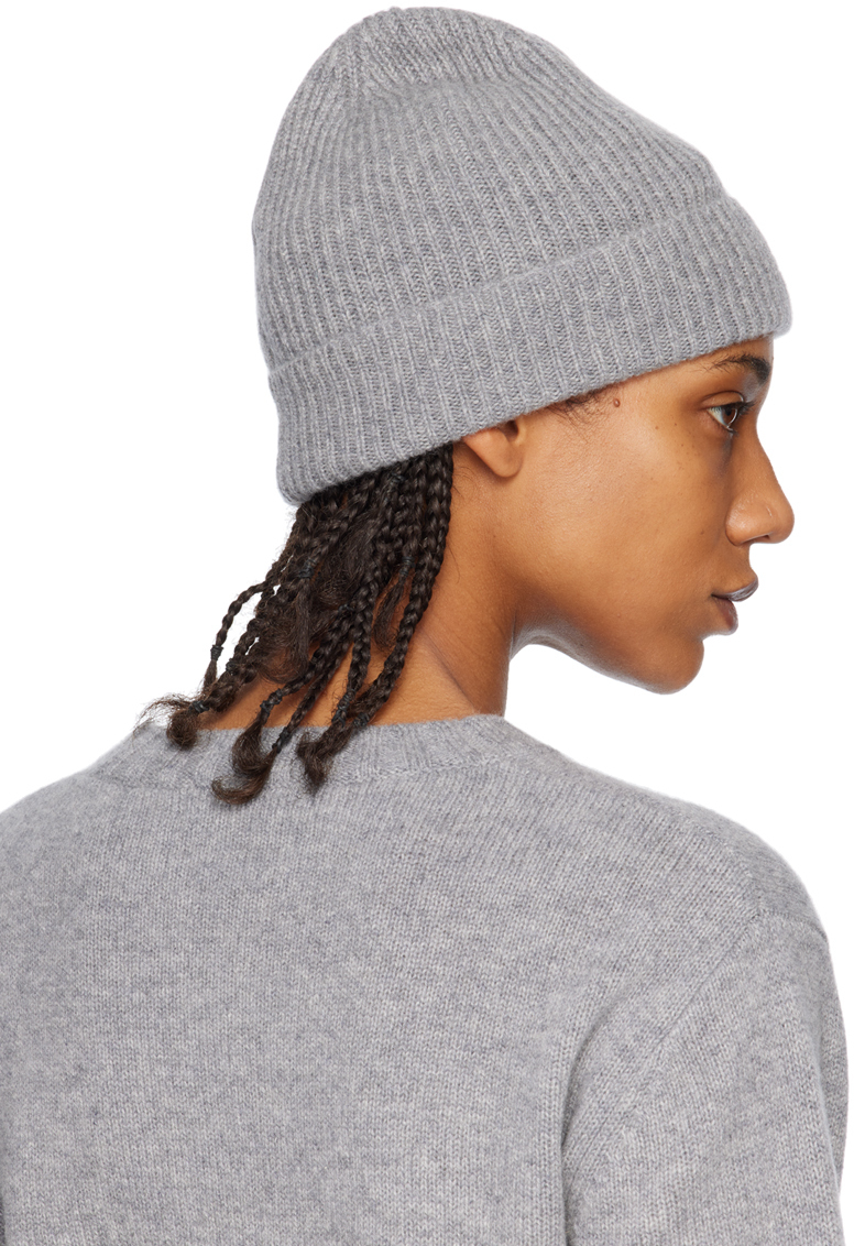 Sporty & Rich Gray Embroidered Beanie Sporty & Rich