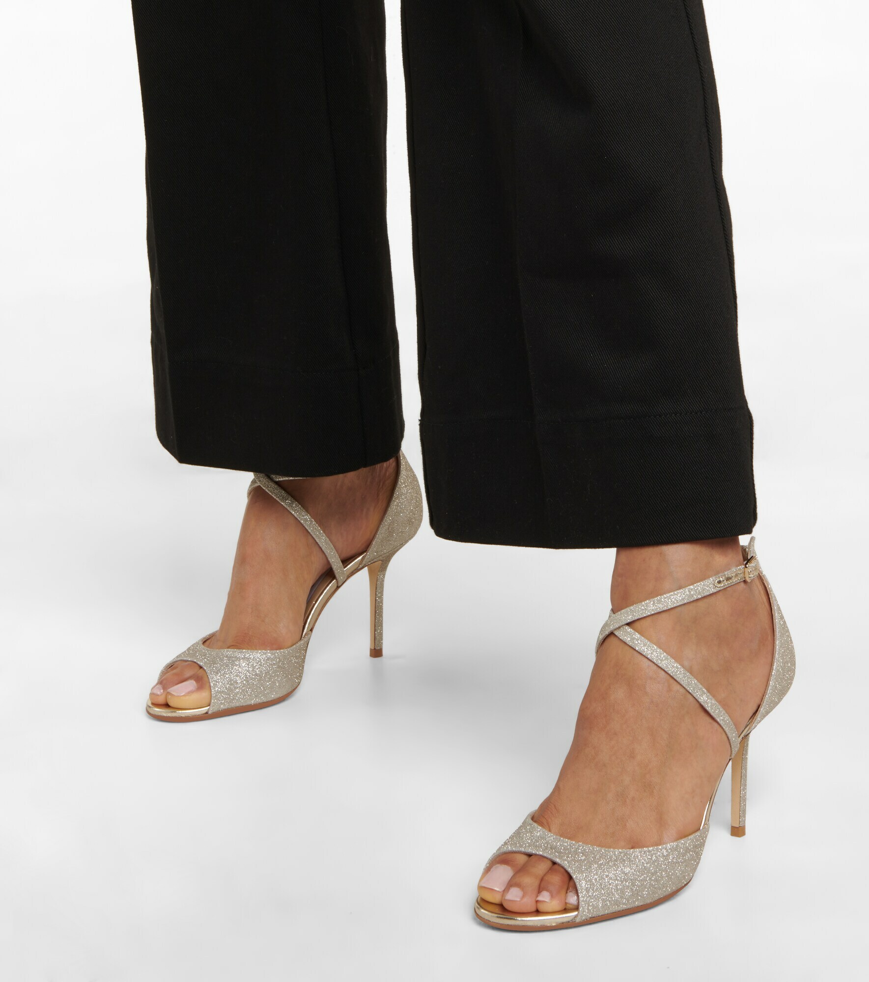 Jimmy Choo - Emsy 85 glitter sandals Jimmy Choo