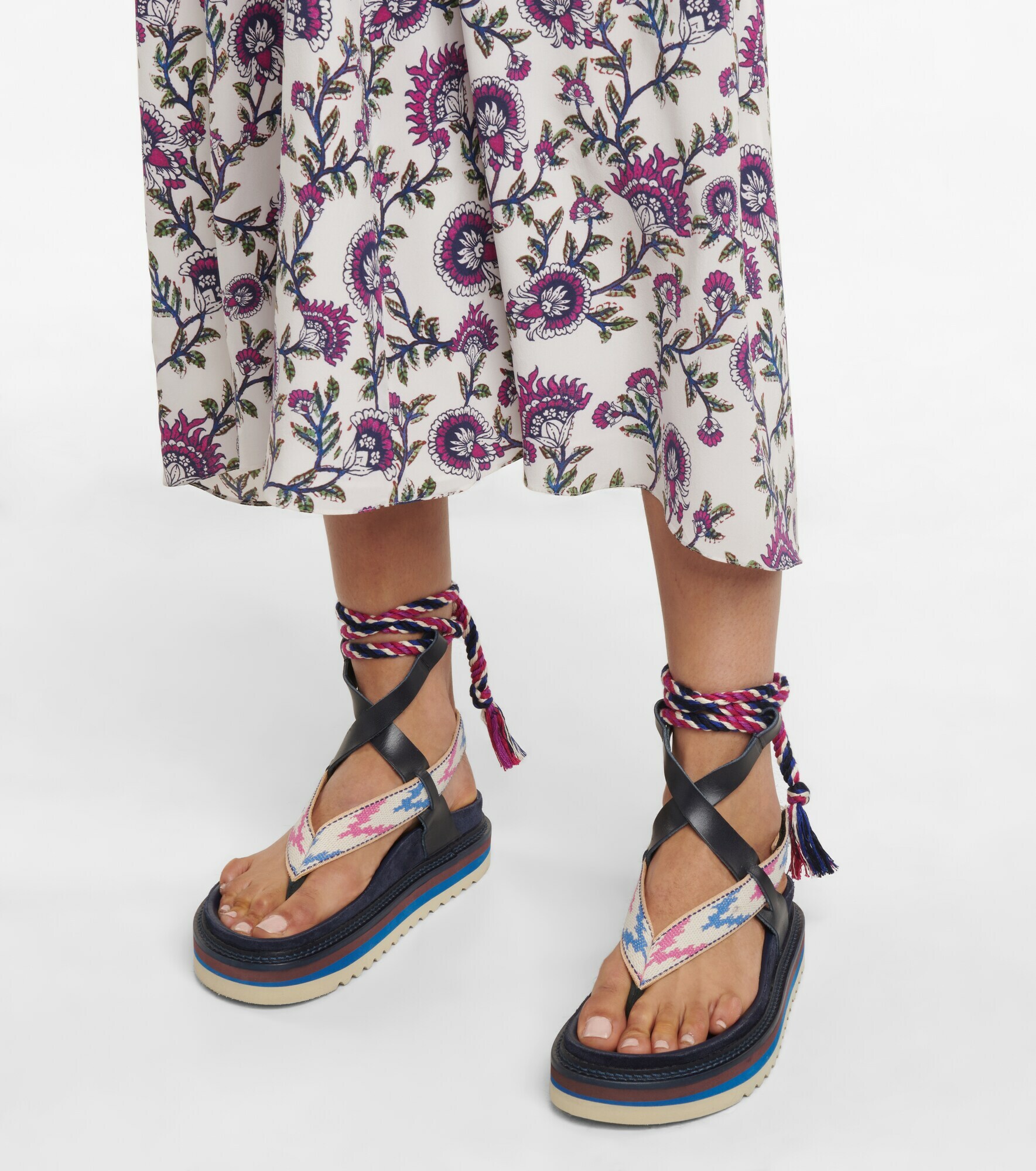 Isabel Marant - Edeme leather platform thong sandals Isabel Marant