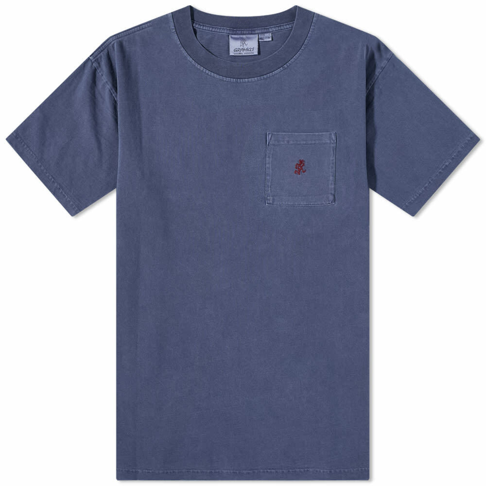 Gramicci Men's One Point T-Shirt in Navy Pigment Gramicci