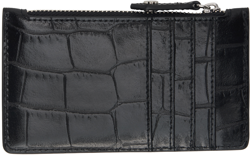 Vivienne Westwood Black Crocodile Slim Long Card Holder Vivienne Westwood