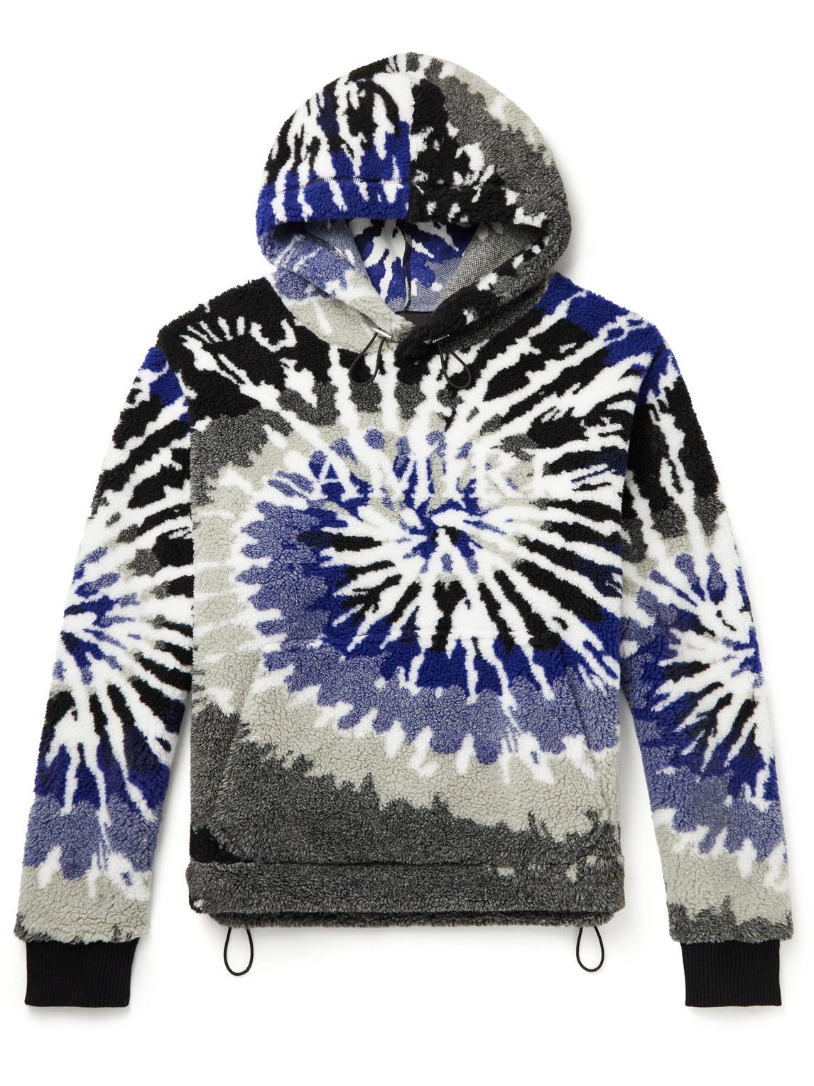 AMIRI - Tie-Dyed Fleece Hoodie - Blue Amiri
