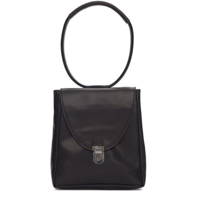 Cherevichkiotvichki Black Mini Rectangular Lock Bag Cherevichkiotvichki