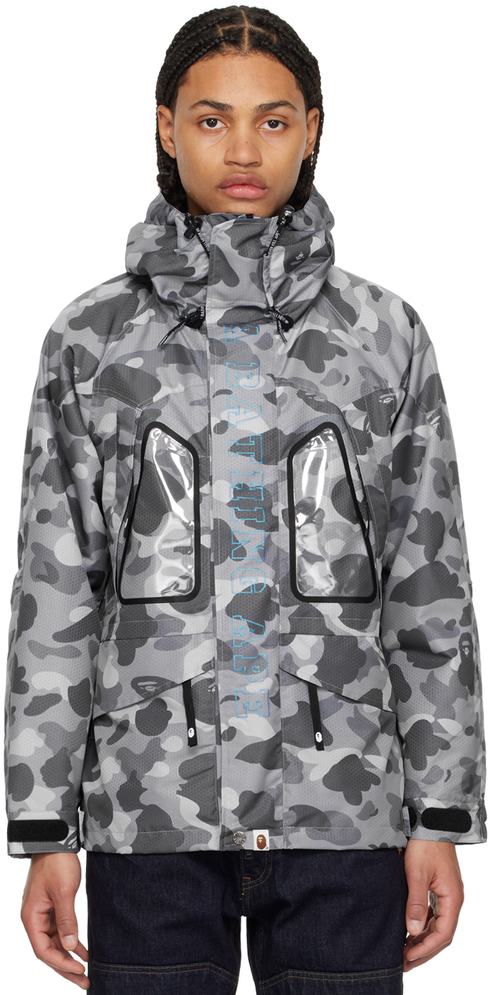 BAPE Gray Camo Jacket A Bathing Ape