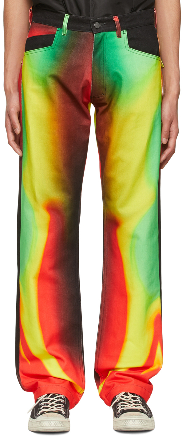AGR Multicolor Printed Jeans AGR
