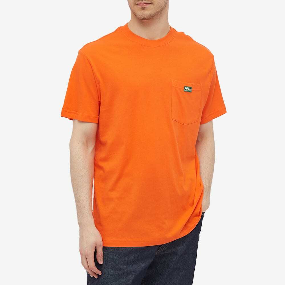 Filson Men's Ranger Pocket T-Shirt in Blaze Orange Filson