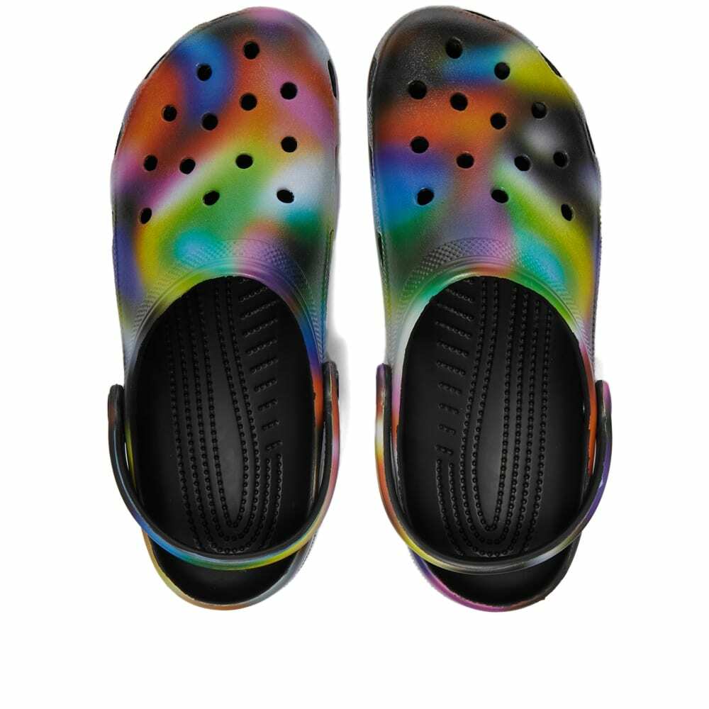 Crocs Classic Solarized Clog in Black/Multi Crocs