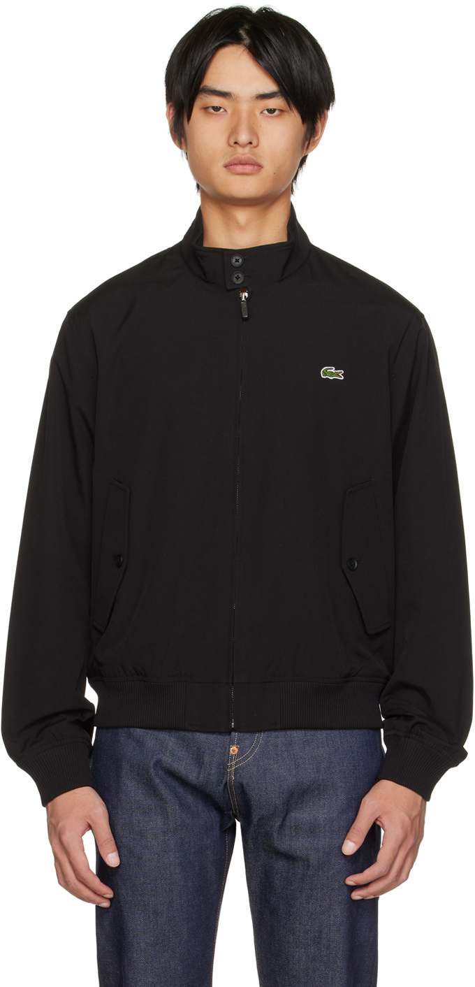 Lacoste Black Water-Repellent Jacket Lacoste