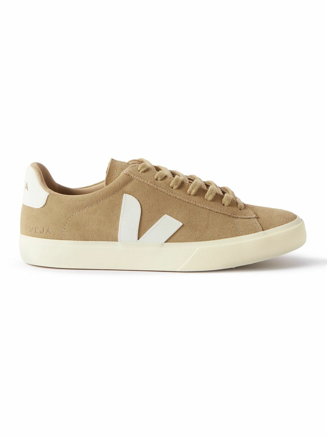 Veja - Campo Leather-Trimmed Suede Sneakers - Brown VEJA