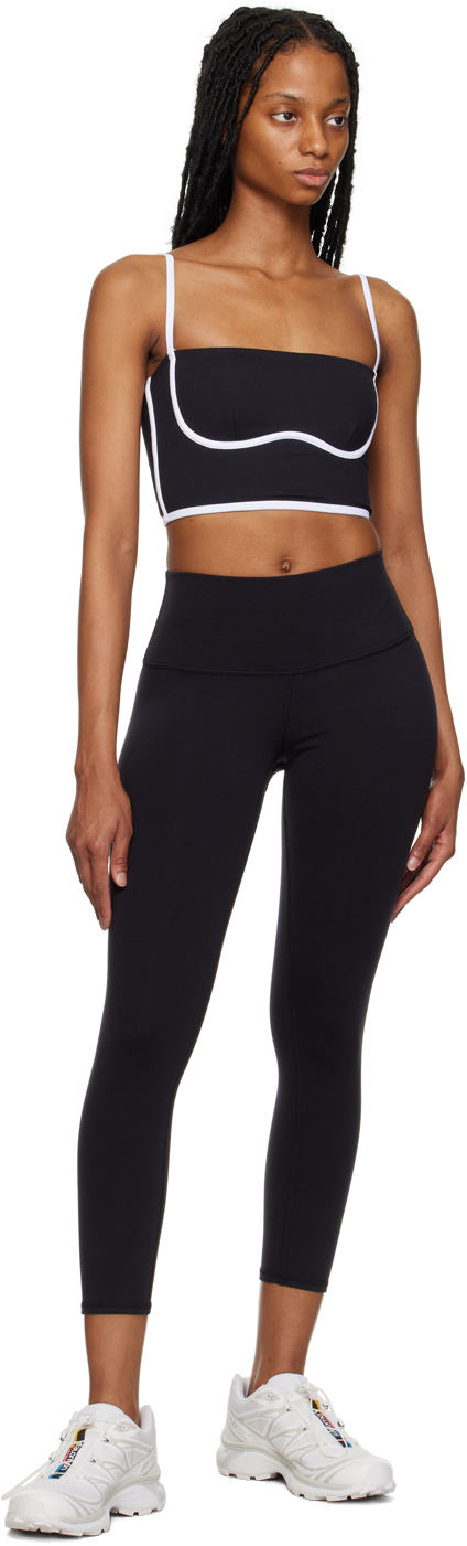 Alo Black Airbrush Streamlined Sport Top Aloye