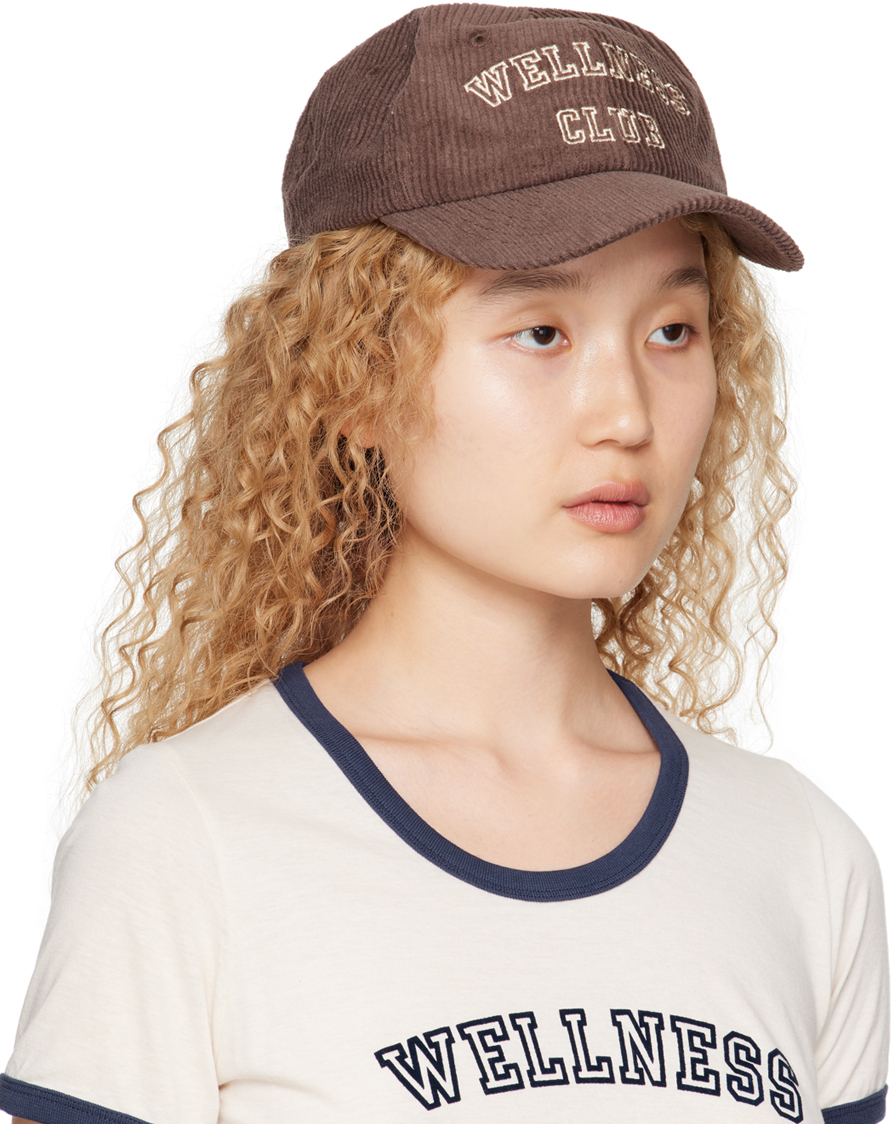 Sporty & Rich Brown 'Wellness Club' Cap Sporty & Rich