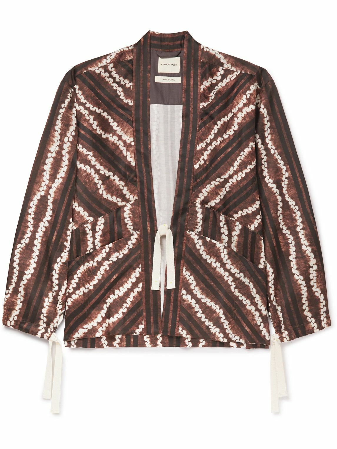 Nicholas Daley - Printed Twill Jacket - Brown Nicholas Daley