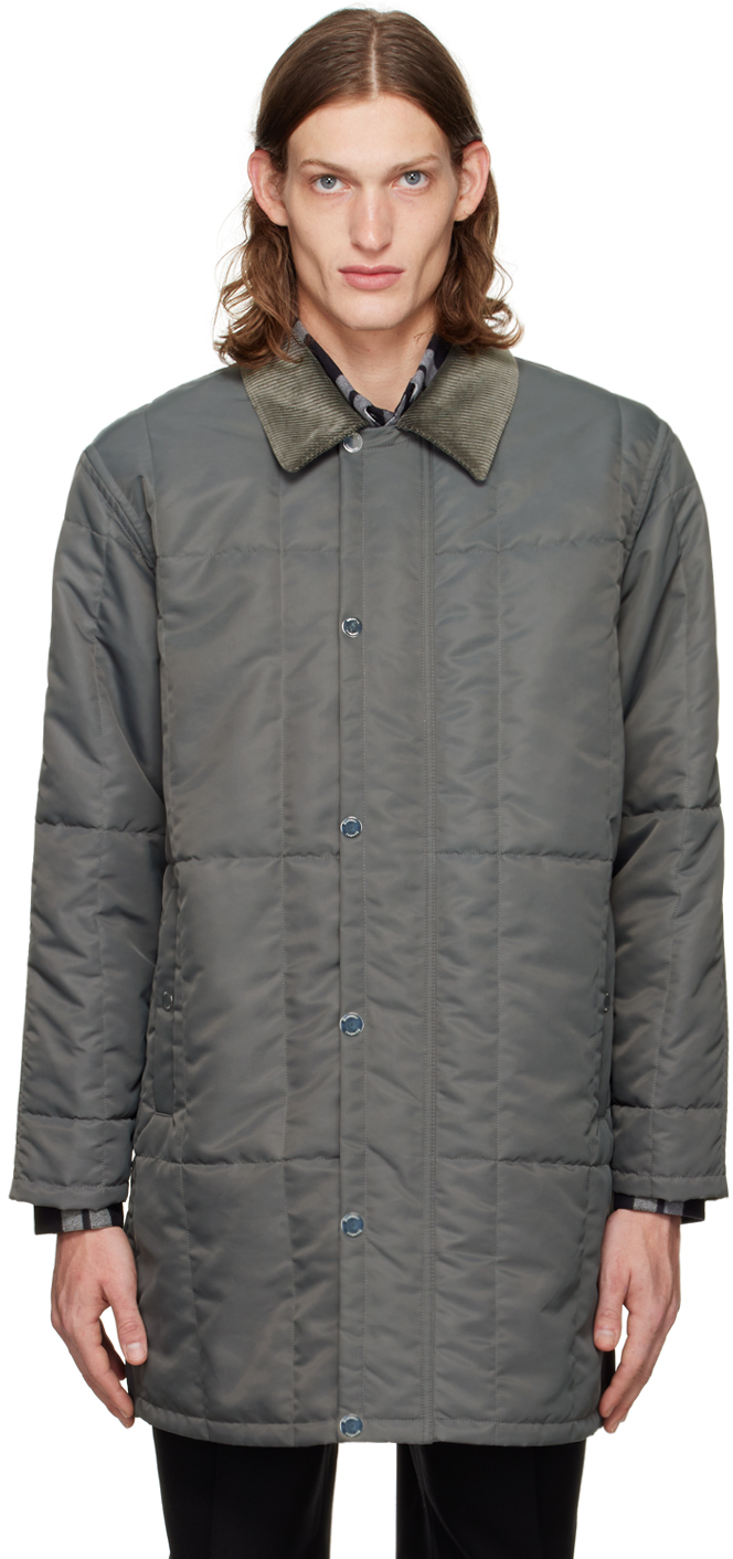 Dunhill Gray Insulated Coat Dunhill