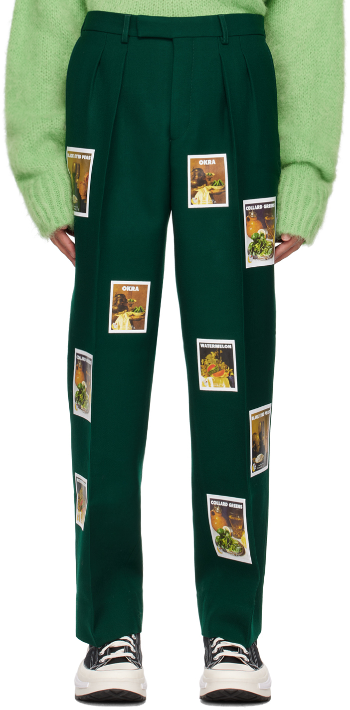 Sky High Farm Workwear Green Denim Tears Edition Suit Trousers Sky High ...