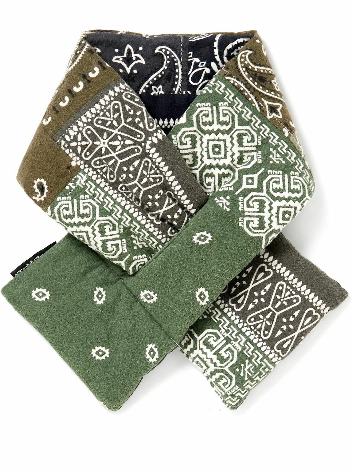 KAPITAL - Kesa Reversible Padded Printed Fleece Scarf KAPITAL