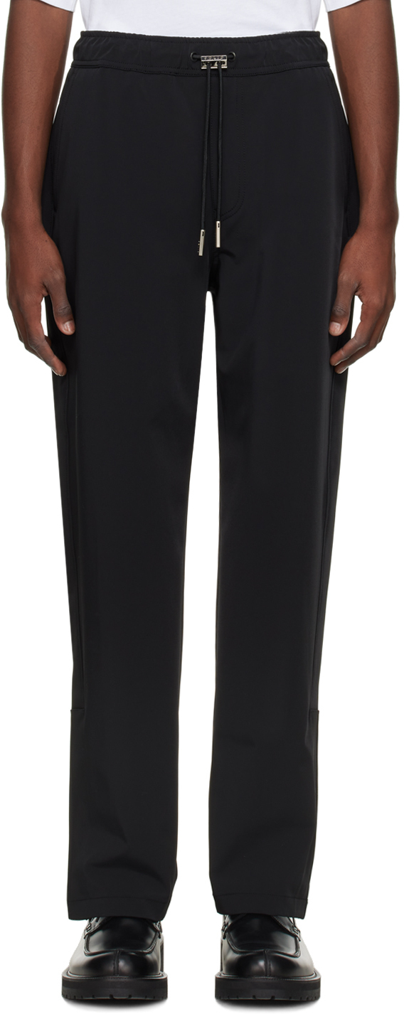 Solid Homme Black String Trousers Solid Homme