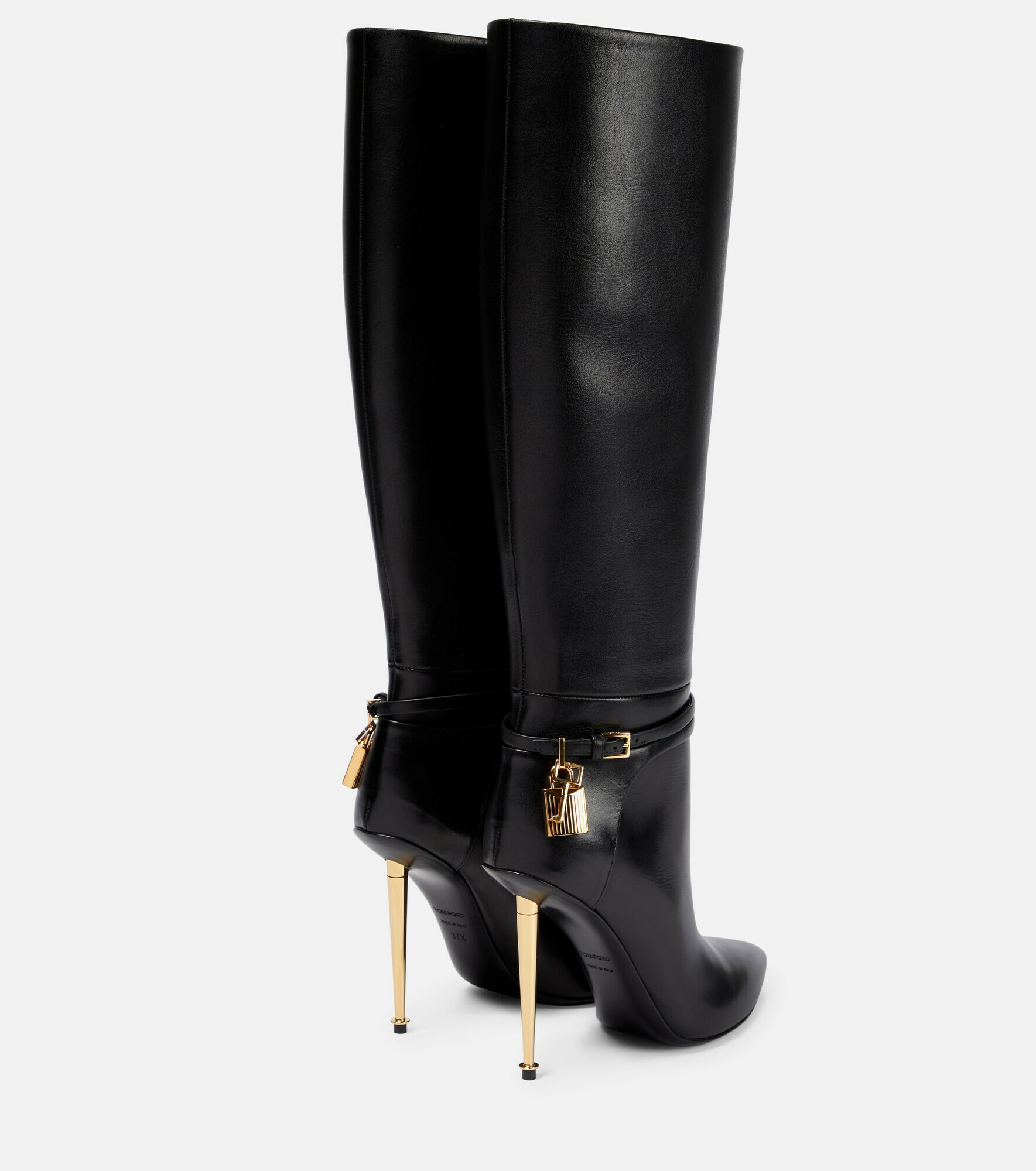 Tom Ford - Padlock 105 leather knee-high boots TOM FORD