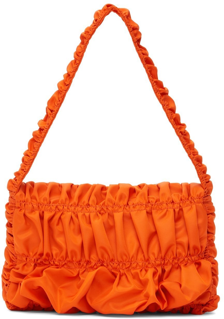 Molly Goddard Orange Bumpy Baguette Shoulder Bag Molly Goddard