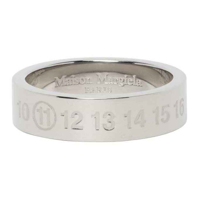 Maison Margiela Silver Logo Ring Maison Margiela