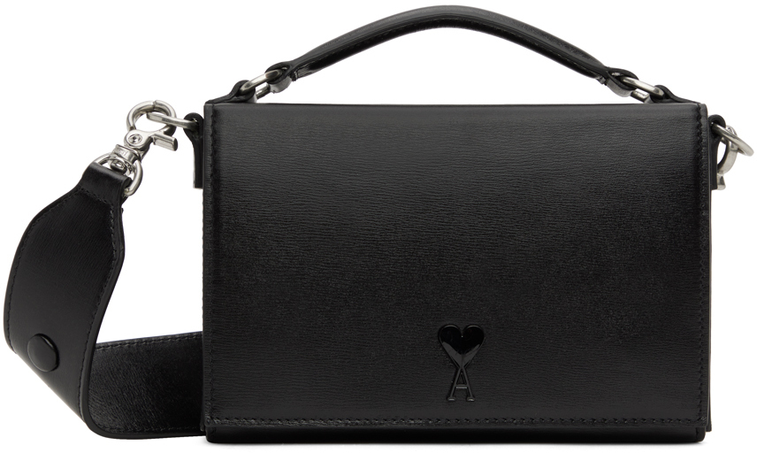 AMI Alexandre Mattiussi Black Lunch Box Messenger Bag AMI Alexandre ...