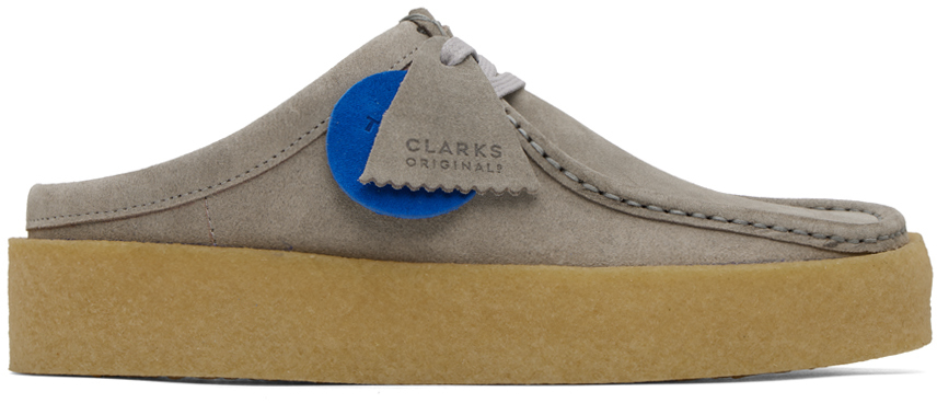 Clarks Originals SSENSE Exclusive Gray Them Skates Edition Wallabeecup ...