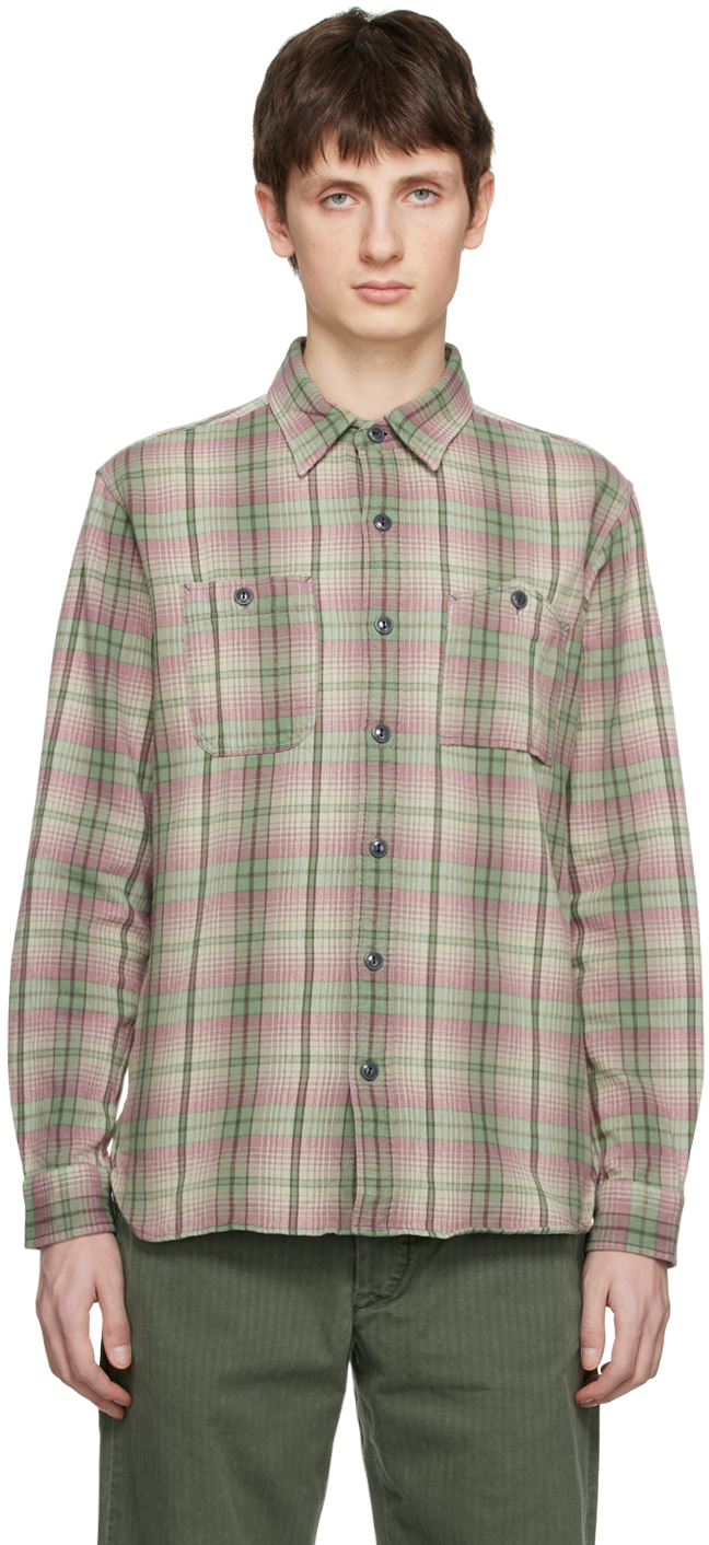 RRL Pink & Green Plaid Shirt RRL
