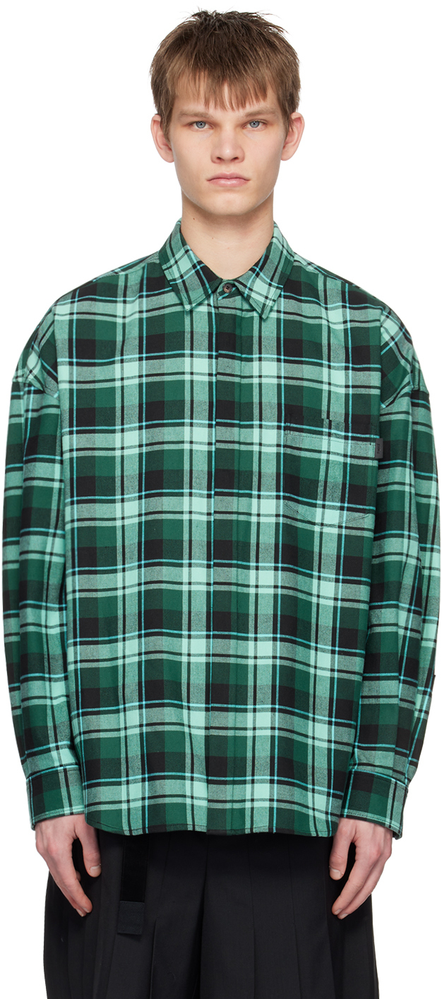 Juun.J Green Check Shirt Juun.J