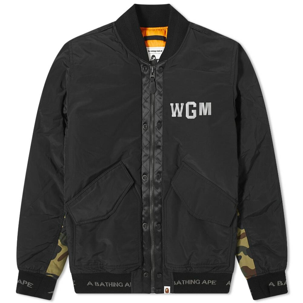 A Bathing Ape Shark Loose Fit Ma-1 Jacket A Bathing Ape