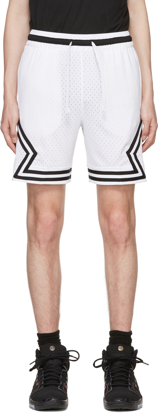 Nike Jordan White Polyester Shorts Nike Jordan Brand