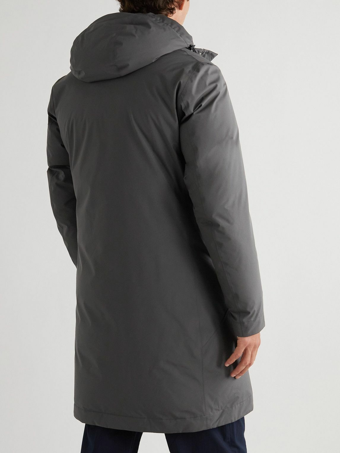 Herno Laminar - Padded Shell Hooded Jacket - Gray Herno