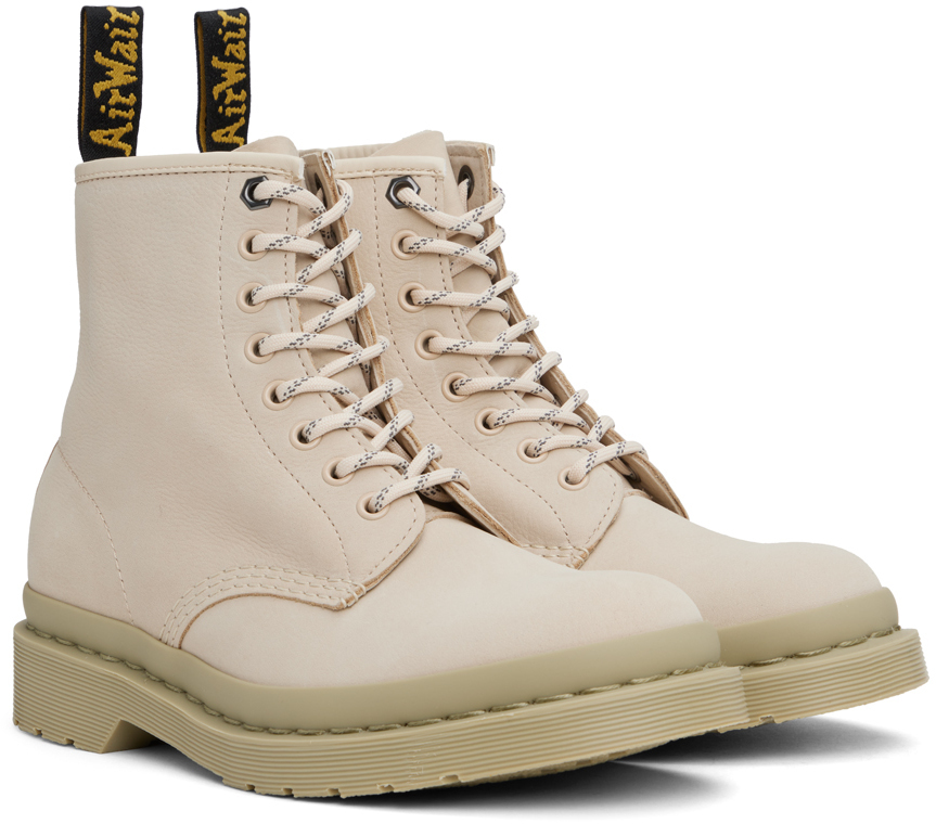 Dr. Martens Beige 1460 Mono Boots Dr. Martens
