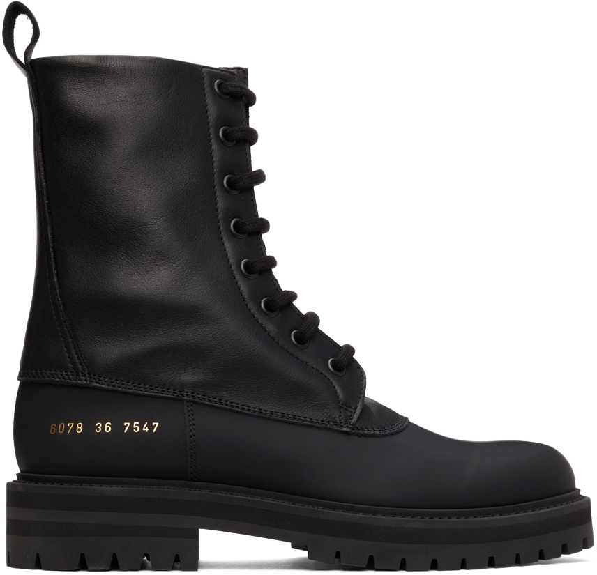 Common Projects Black Technical Boots Common Projects