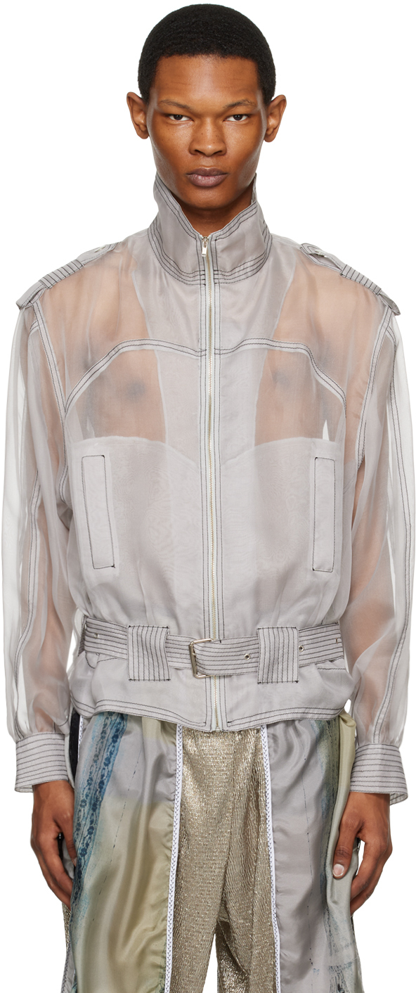 SC103 Gray Sheer Jacket SC103