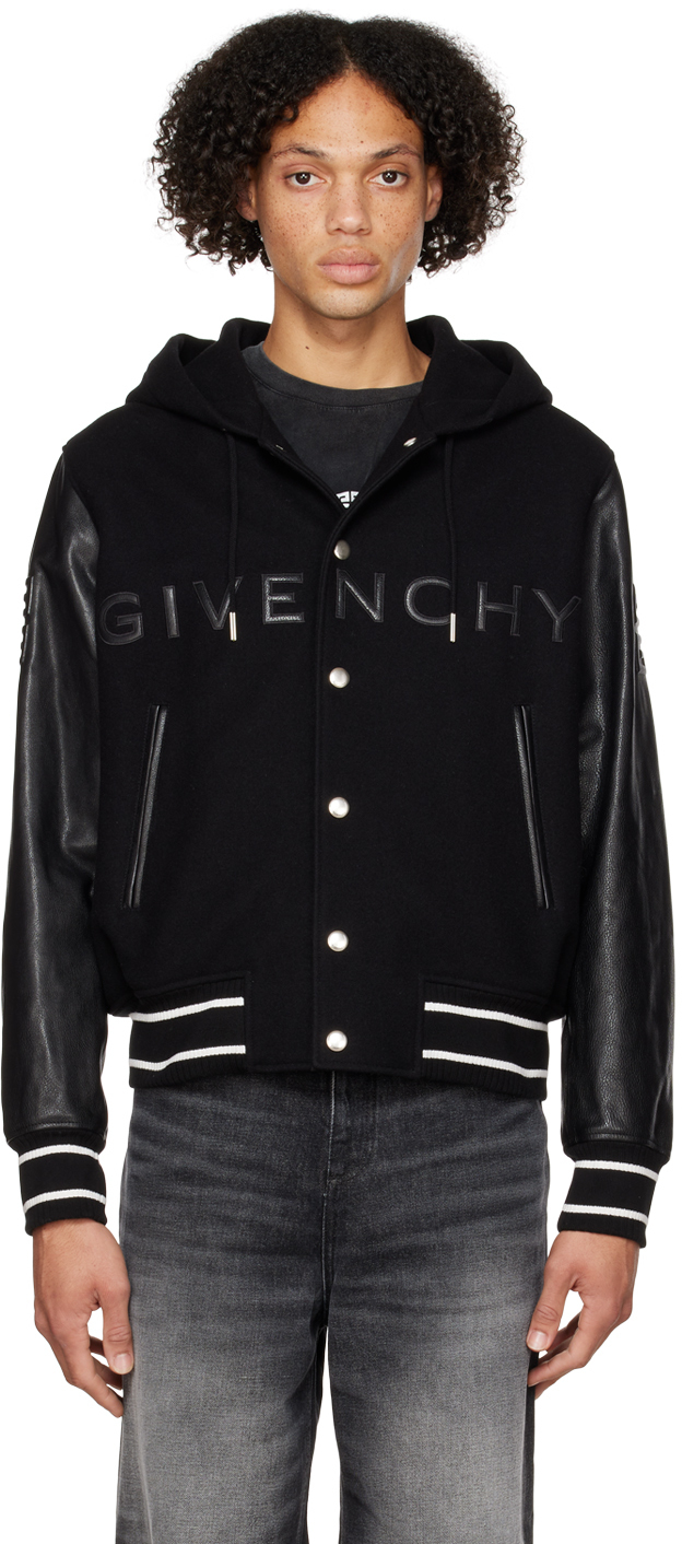 Givenchy Black Hooded Bomber Givenchy