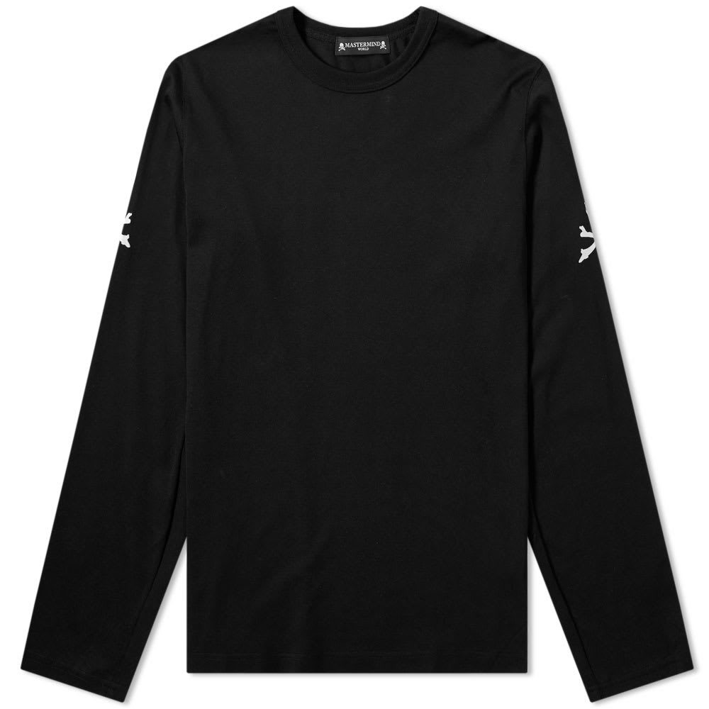 MASTERMIND WORLD Long Sleeve Skull Embroidered Arm Tee MASTERMIND WORLD