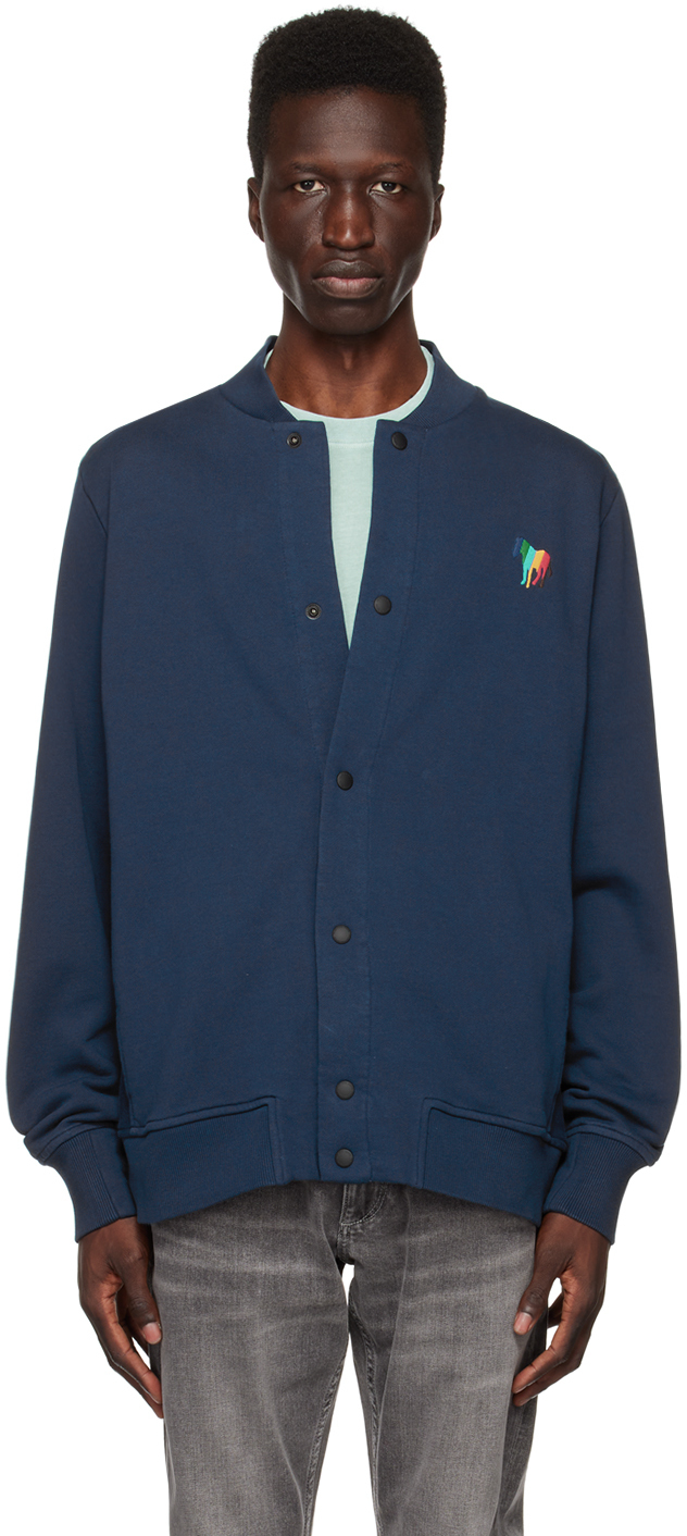 PS by Paul Smith Blue Zebra Bomber Jacket PS by Paul Smith