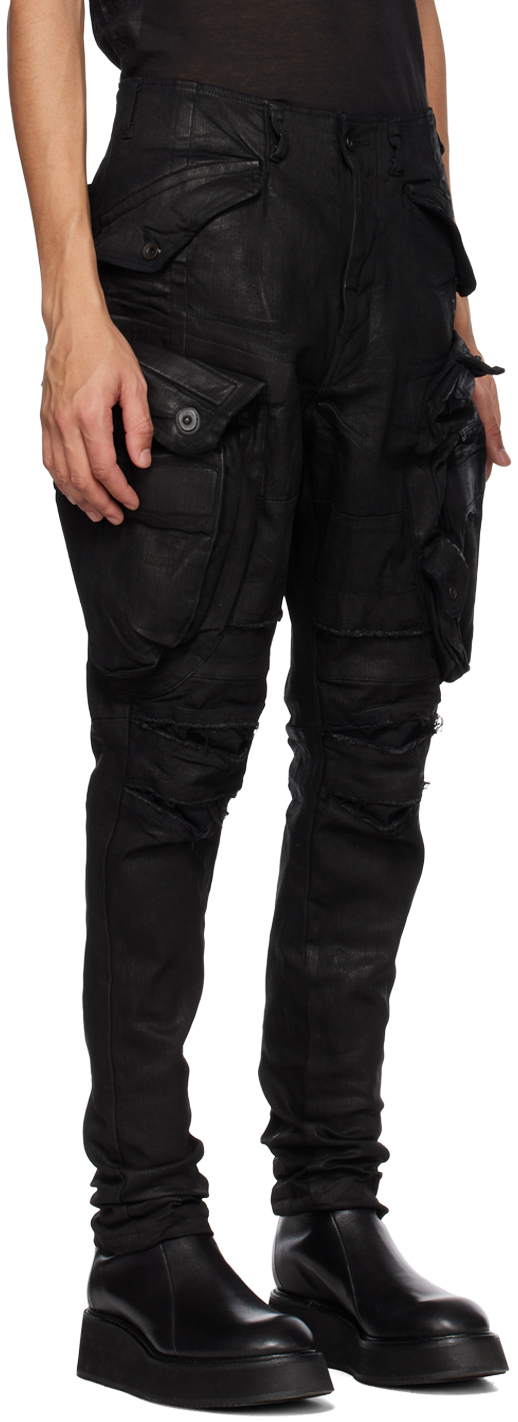 Julius Black Gas Mask Cargo Pants Julius