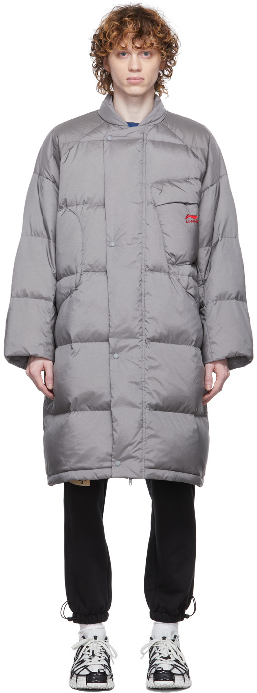 Li-Ning Grey Down Jacket Li-Ning