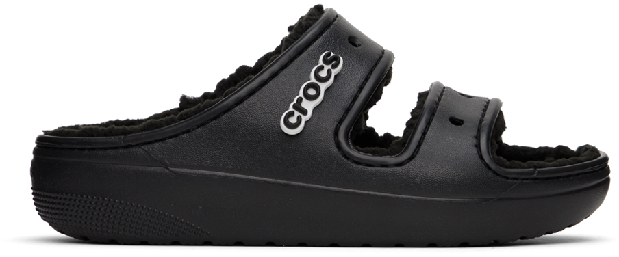 Crocs Black Classic Cozzzy Sandals Crocs