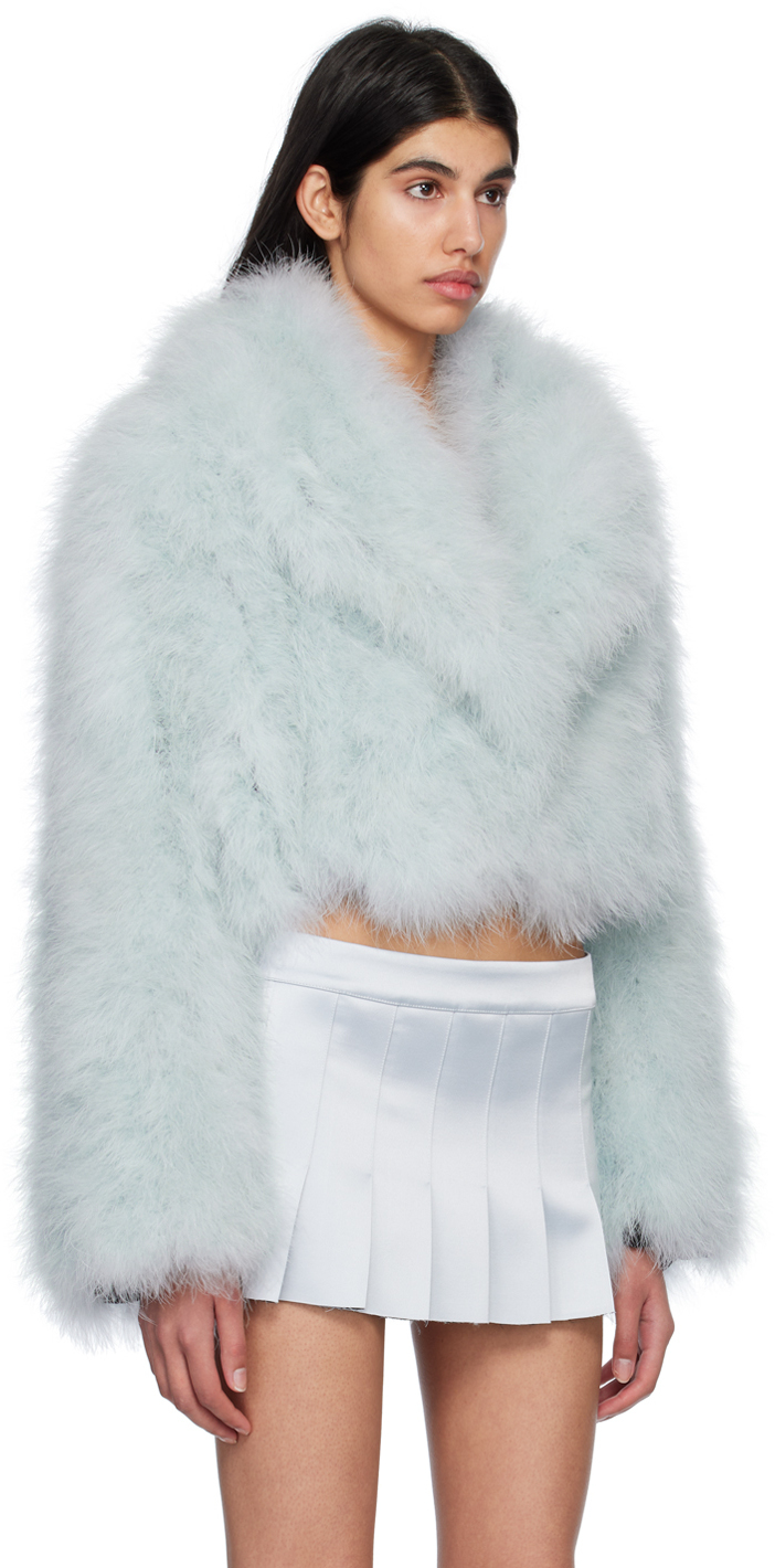 16Arlington Blue Circle Feather Coat 16Arlington