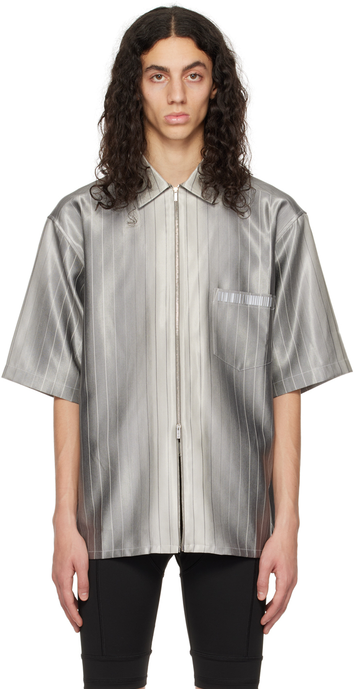 VTMNTS Gray Zip-Up Shirt VTMNTS