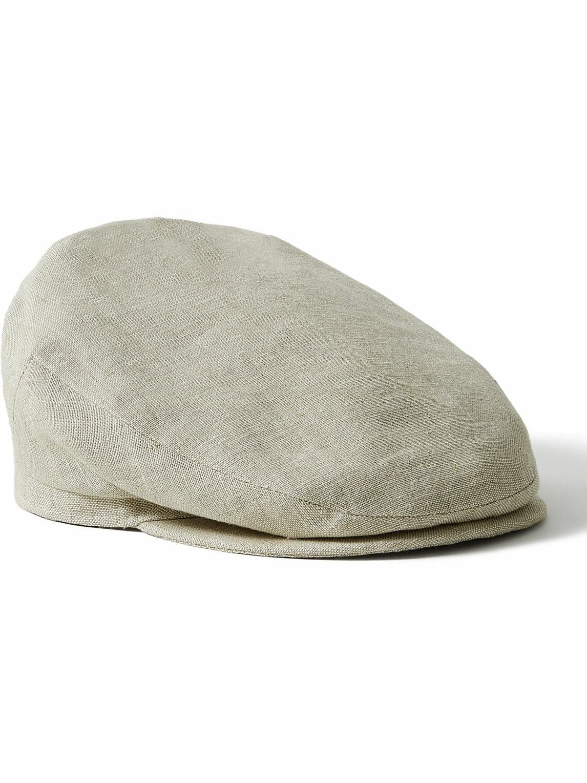 Lock & Co Hatters - Cannes Linen Flat Cap - Neutrals Lock & Co Hatters