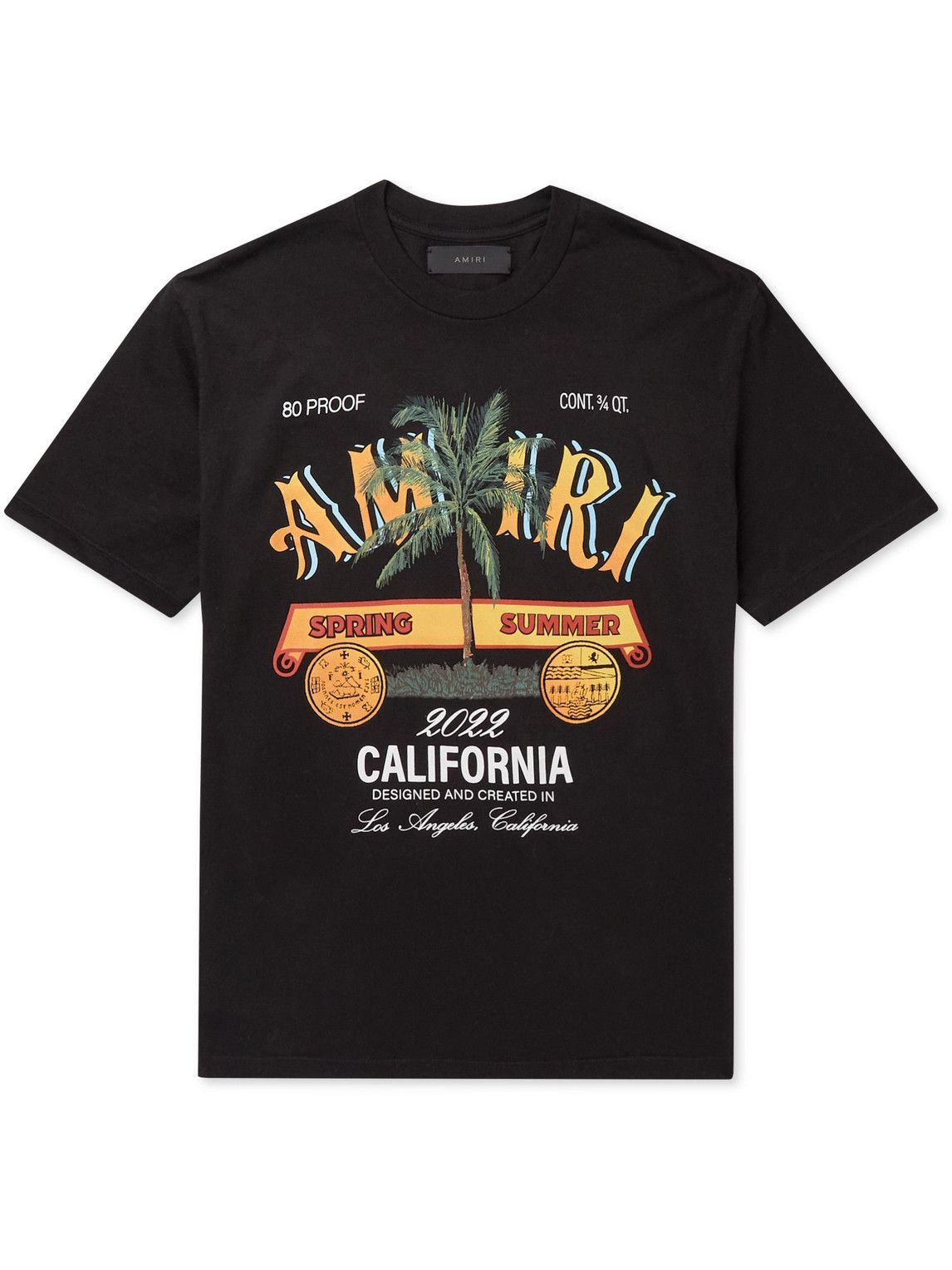 AMIRI - Logo-Print Cotton-Jersey T-Shirt - Black Amiri