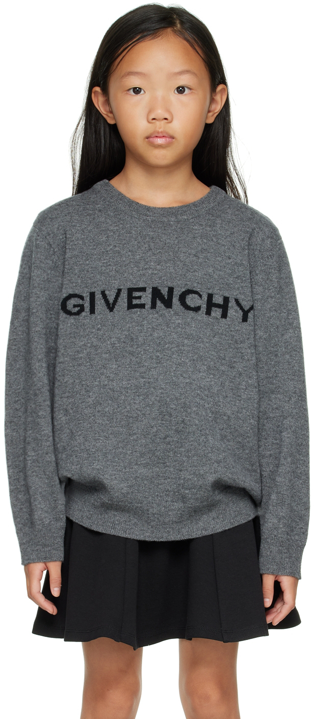 Givenchy Kids Gray 4G Sweater Givenchy