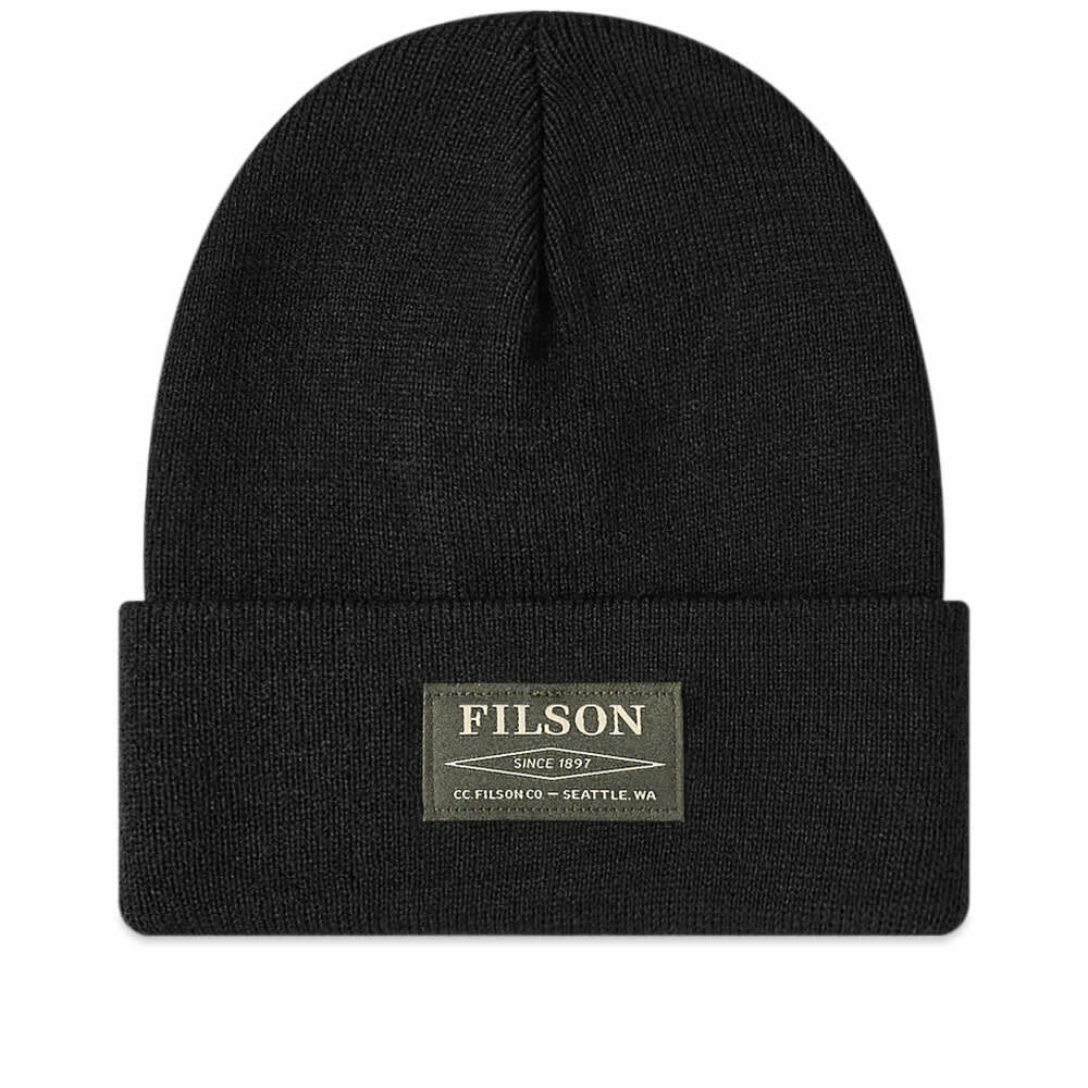 Filson Men's Ballard Watch Cap in Black Filson