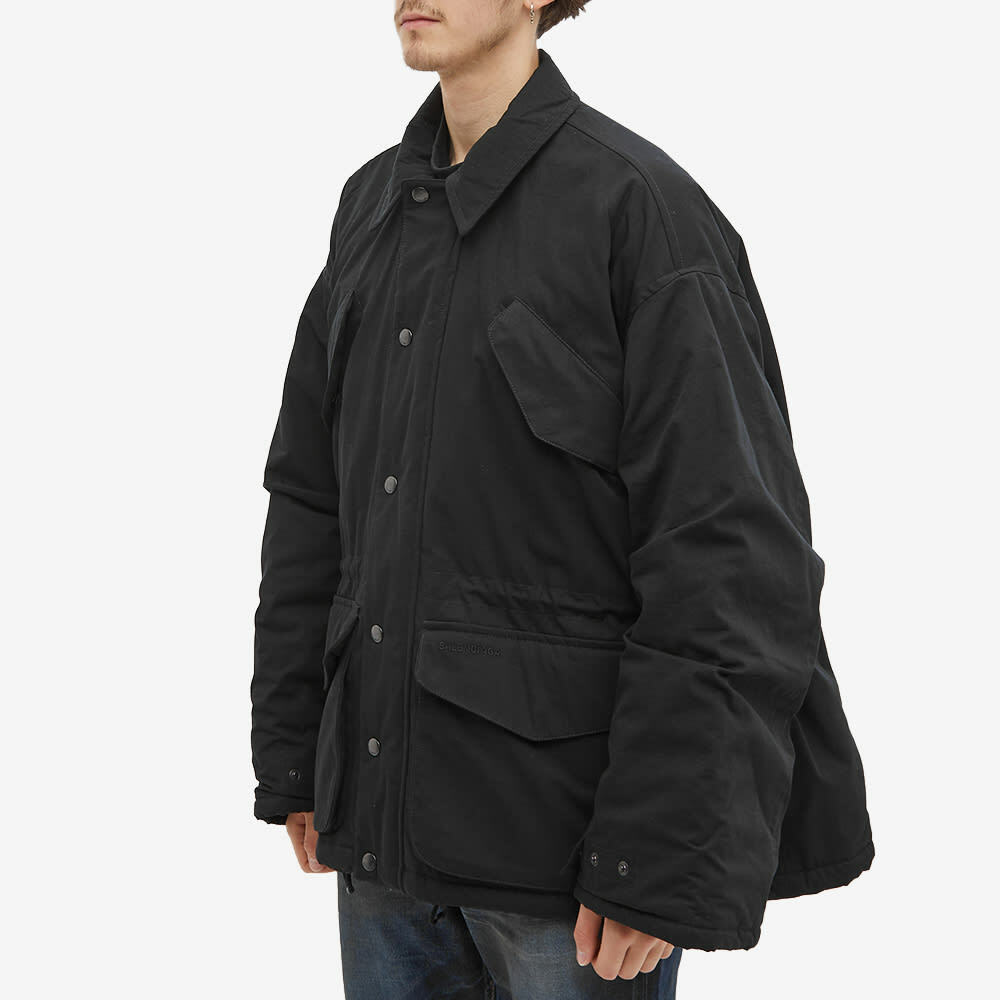 Balenciaga Men's Travel Parka Jacket in Black Balenciaga